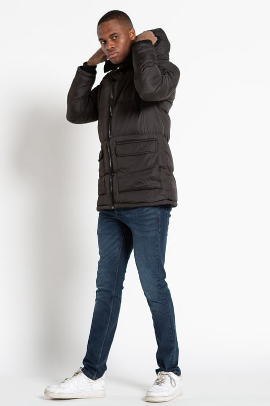 Hooded Padded Parka Jacket