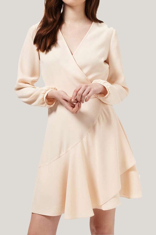 Wrap Ruffle Dress