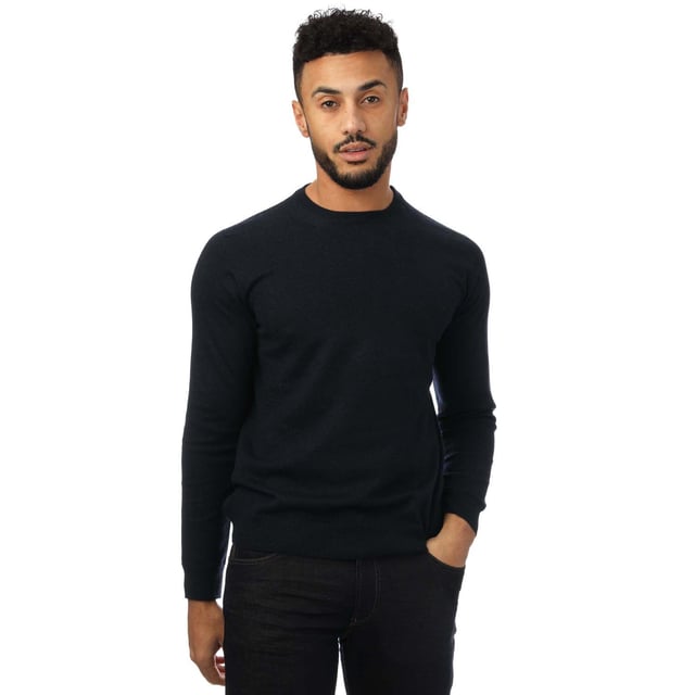 Men's Alpha Studio Knitted Jumper in Black
