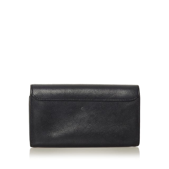 Vintage Louis Vuitton Lockme Long Wallet Black