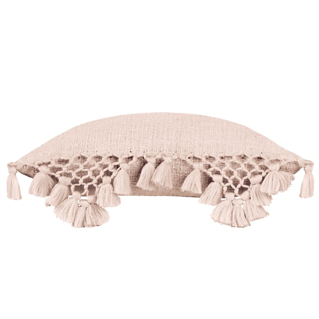 Yard Anko Macrame Tasselled Polyester Filled Cushion