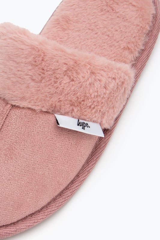 Hype Pink Slip On Kids Slippers
