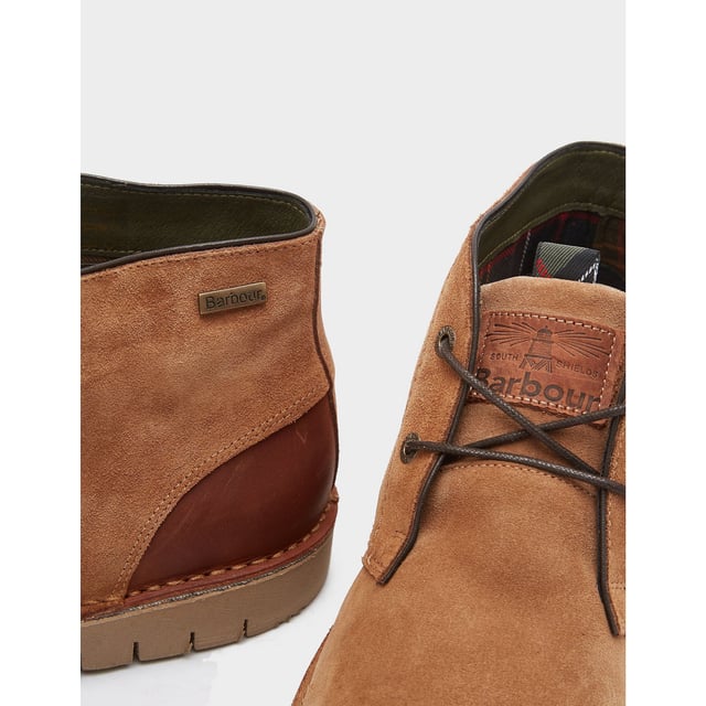 Men's Barbour Kent Desert Suede Boots in Tan