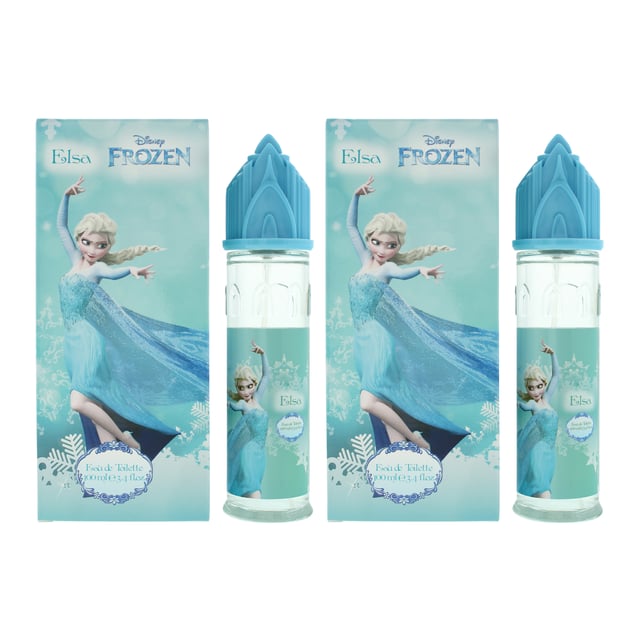 Disney Frozen Elsa Castle Eau De Toilette 100ml Spray For Her X 2