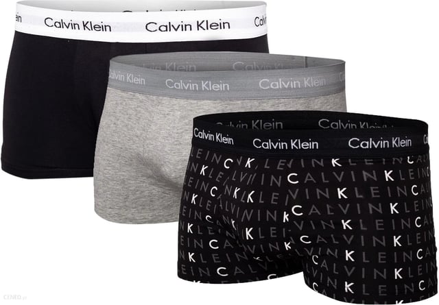 Calvin Klein 3 Pack Men's Cotton Stretch Boxers Low Rise Trunks