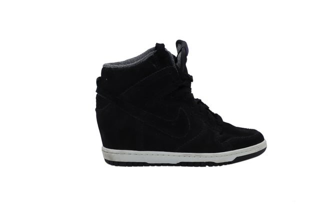 Nike Dunk Sky Hi Sneakers in Black Gum Leather