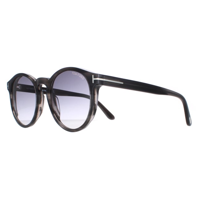 Tom Ford Round Mens Grey Havana Smoke Gradient Ian FT0591