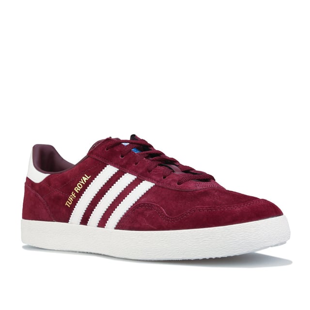 Men's adidas Originals Turf Royal Trainers in Burgundy