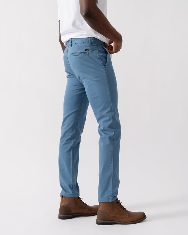 BOSS Orange Mens Slim Fit Chinos in Stretch-Cotton Satin NOS