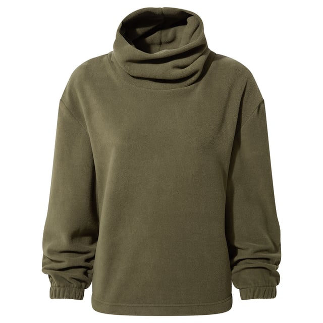 Tallard Womens Funnel Neck Microfleece Khaki