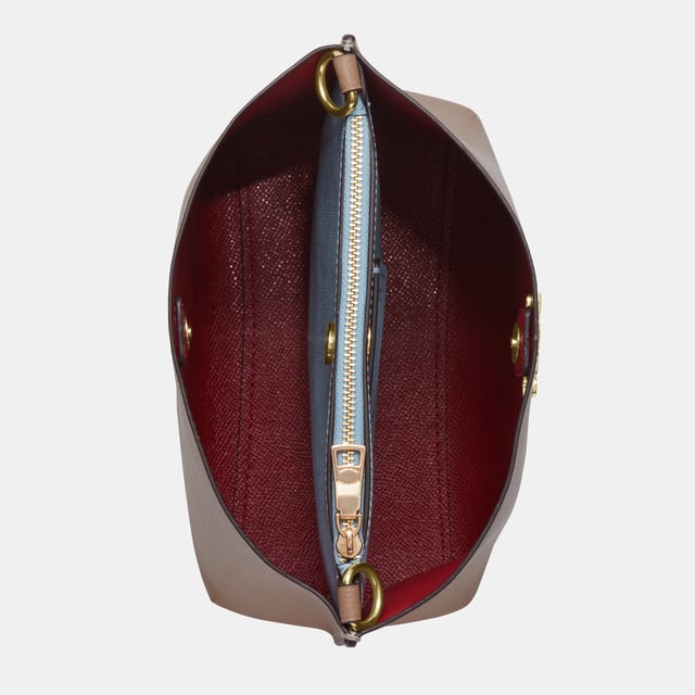 Double Face Leather Mollie Bucket 22 Bag