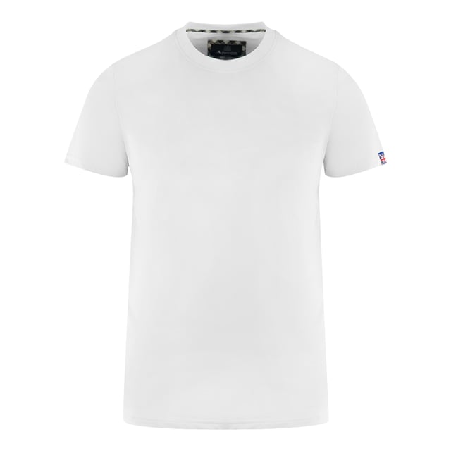 Aquascutum London Tonal Aldis Logo White T-Shirt