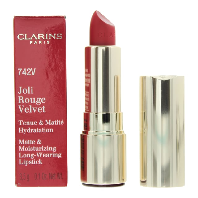 Clarins Joli Rouge Velvet Matte & Moisturizing Lipstick 3.5g - 742V ...