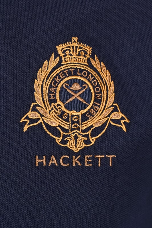 Hackett Heritage Logo Polo Navy