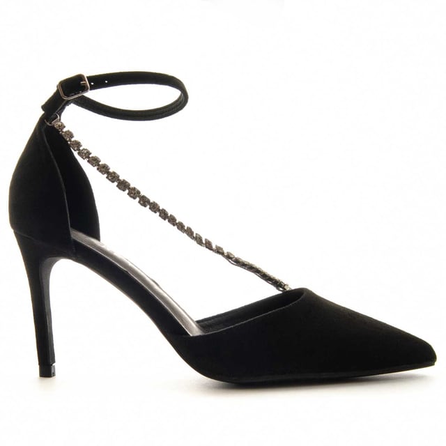 MONTEVITA HELL SHOE STRASTAC IN BLACK