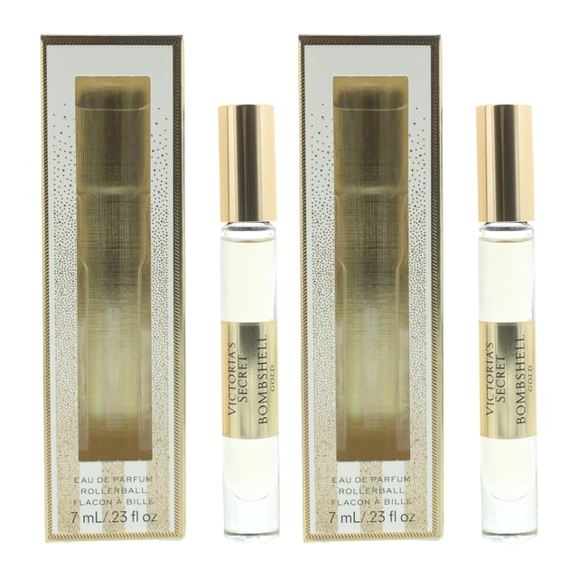 Victoria's Secret Bombshell Gold Rollerball Eau De Parfum 7ml x 2