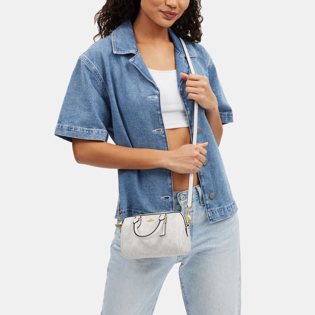 Mini Rowan Crossbody in Signature Canvas Bag