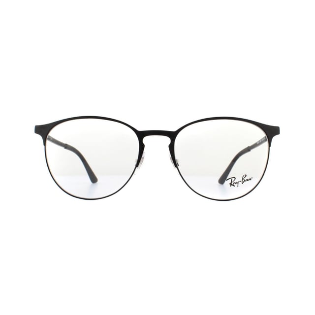 Ray-Ban Round Black Top On Matte Black Unisex Women Glasses Frames