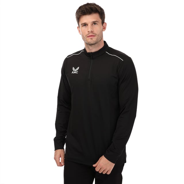 Men's Castore Quater Zip Top in Black