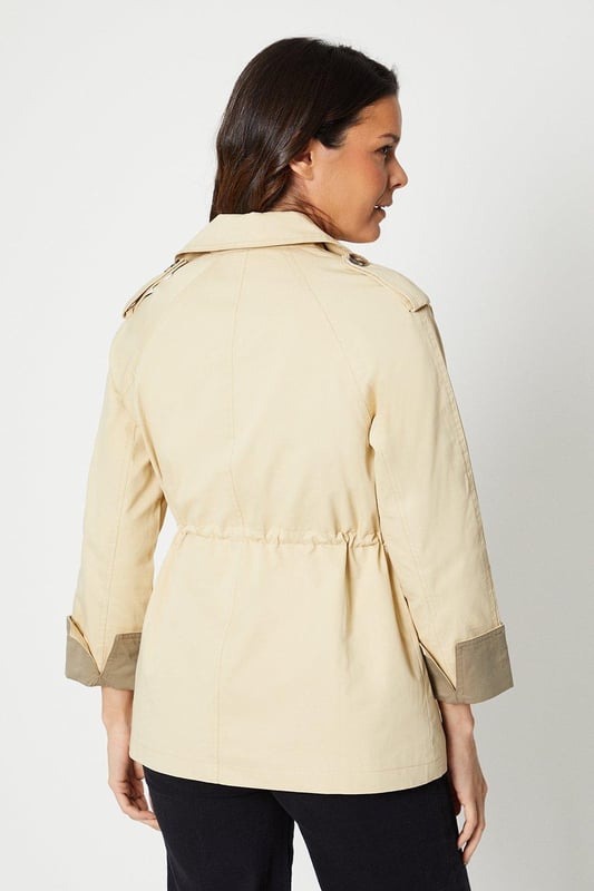 Petite Premium Short Trench Coat