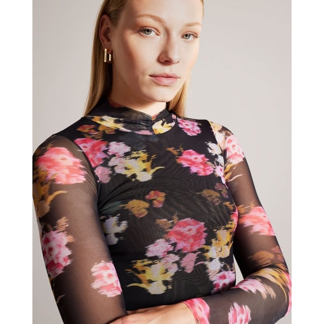 Ted Baker Malyel Womens Printed Mesh Top