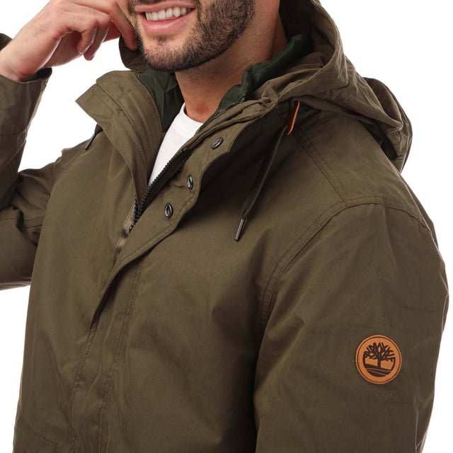 Men's Timberland DV Snowdon 3 in1 Fishtail Jacket in Green