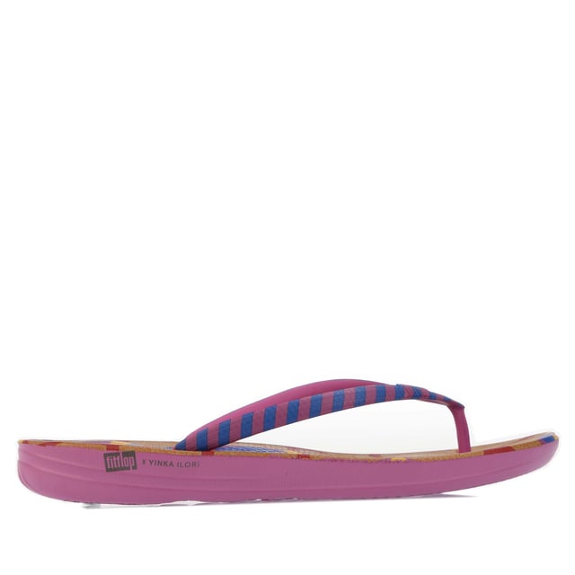 Women's Fit Flop iQushion X Yinka Ilori Flip Flops in Purple