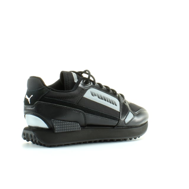 Puma Mile Rider Bright Peaks Black Textile Unisex Lace Up Trainers ...