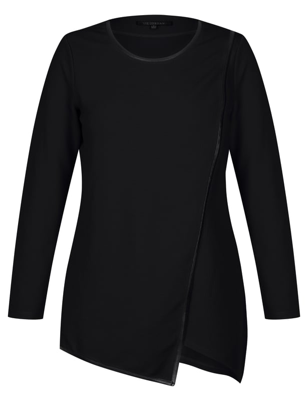 Womens Liz Jordan Cowl Cross Over Top