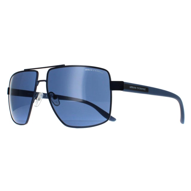 Armani Exchange Aviator Mens Blue Blue AX2037S