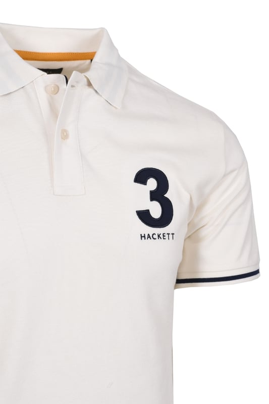 Hackett Heritage Number Polo Shirt White