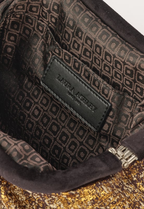 Laura Ashley Black-Gold Pouches Bag