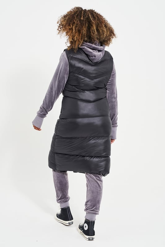 'Nicolette' Hooded Longline Gilet
