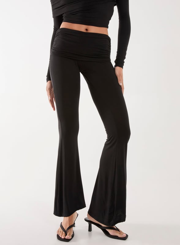 Fold Over Waist Lounge Flares