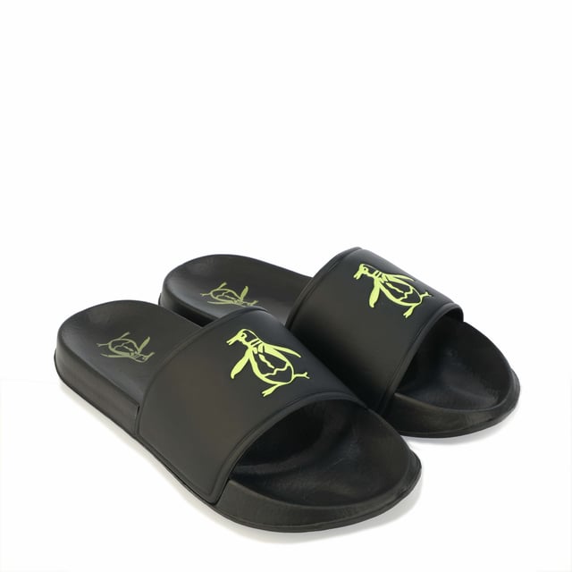 Men's Original Penguin Pier Pool Slider in Black