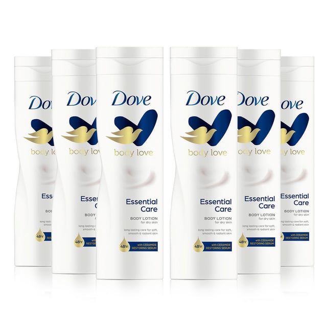 Dove Essential Nourishment Body Lotion 24h DeepCare Complex For Dry ...