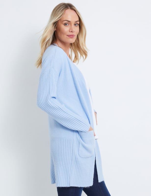 Womens Rivers Fluffy Pocket Detail Cardigan