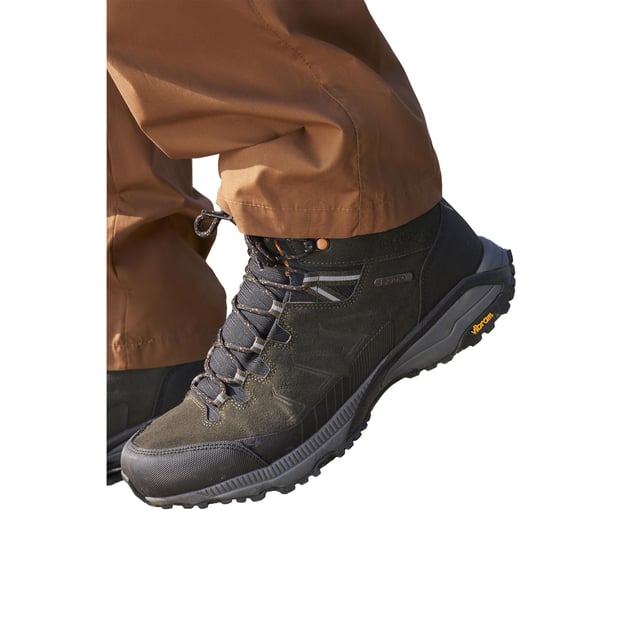 Mountain Warehouse Mens Extreme Rockies Leather Walking Boots (Khaki Green)