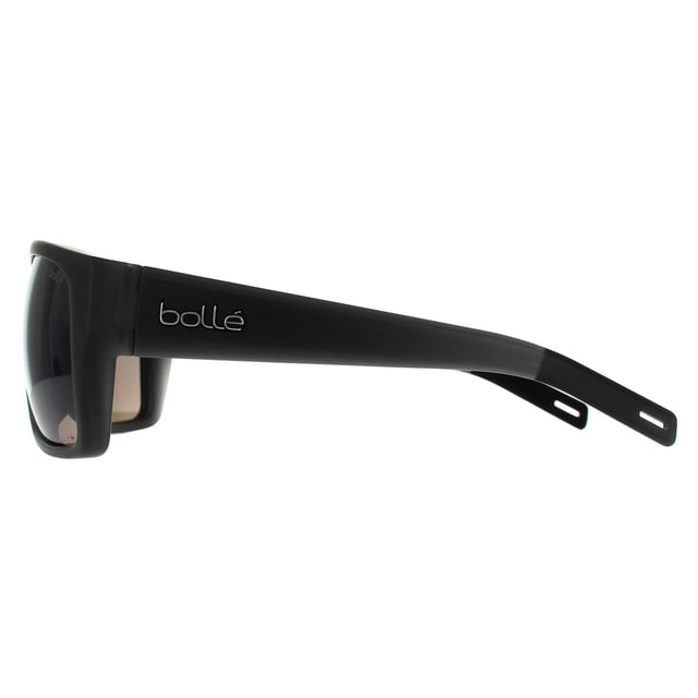 Bolle Square Mens Matte Crystal Black Volt+ Gun Polarised Sunglasses