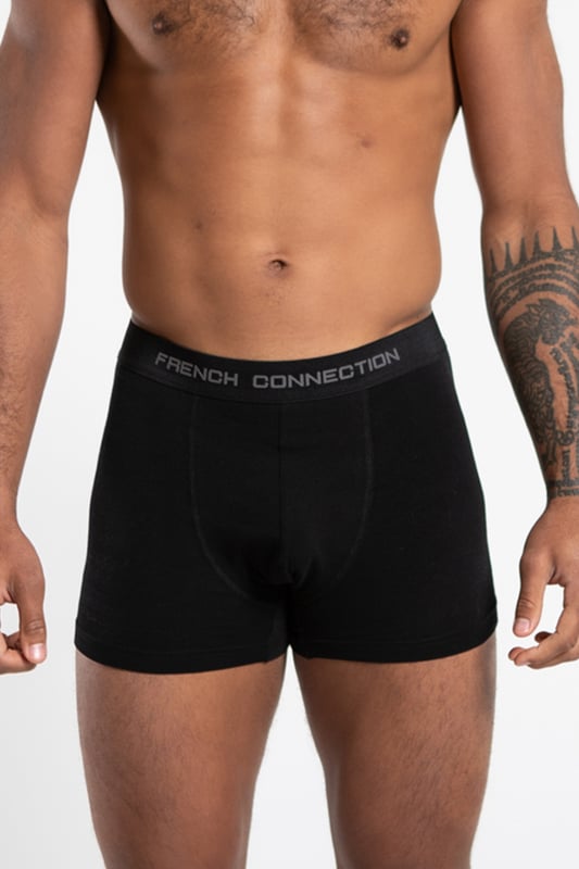 Black 5 Pack Cotton Boxers