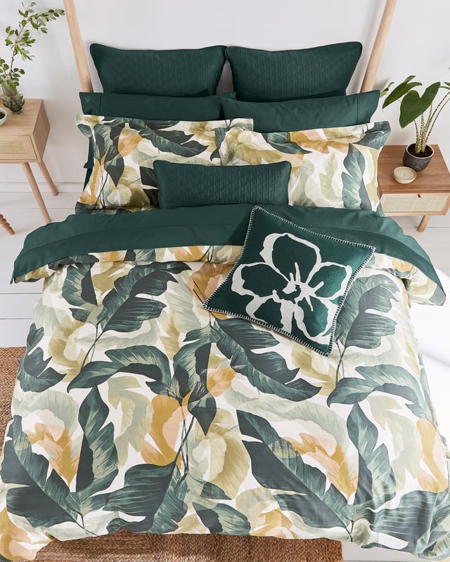 Ted Baker Urband Ducufob2Bas Urban Forager Double Duvet Cover, Green