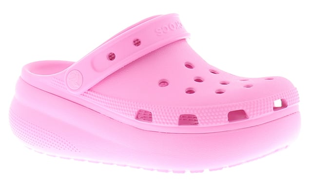Crocs Older Girls Sandals Wedge Clogs Cutie Crush Clog Slip On pink