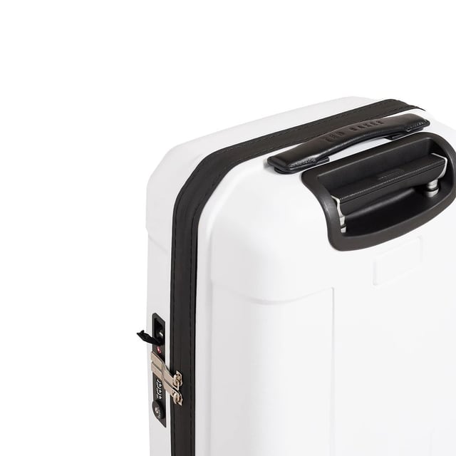 Ted Baker TRAVL Mens White Small Trolley Suitcase