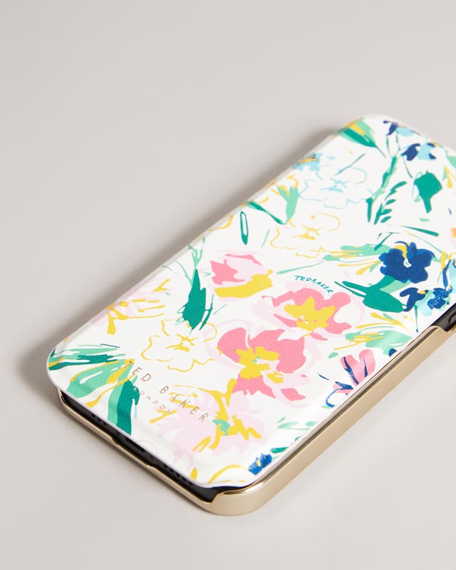 Ted Baker Tila Sketchy Mag Iphone 12 / 12 Pro Mirror Case, Ivory