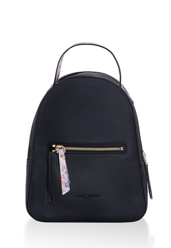 Laura Ashley Black Backpack