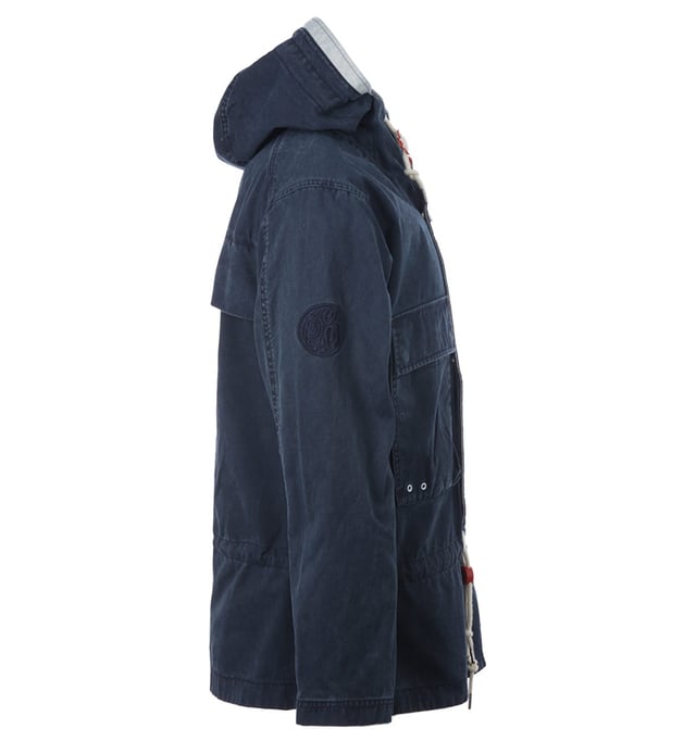 Men's Pretty Green Nautical Smock Jacket in Navy