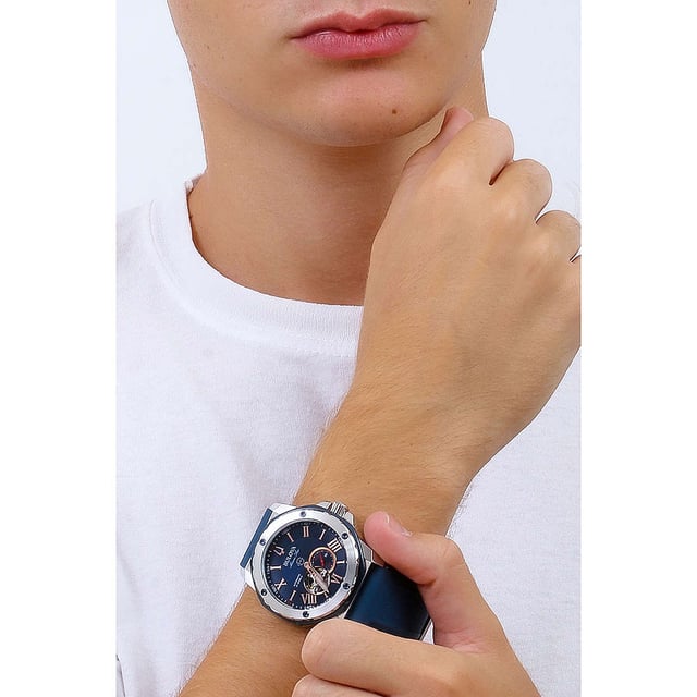 Bulova Marine Star Men's Blue Watch 98A282