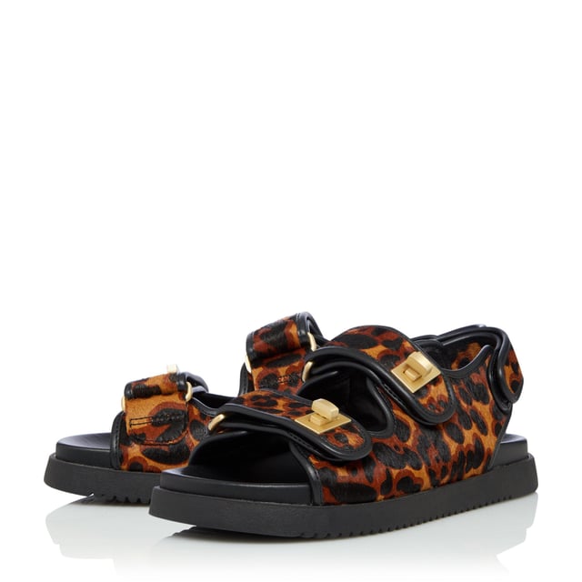 Dune Ladies LOCKSTOCKK Double Strap Flat Sandals