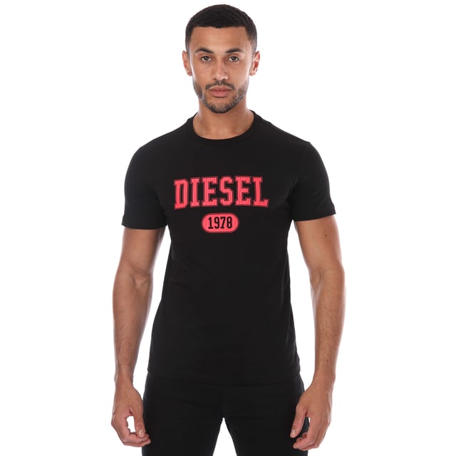 Men's Diesel T-DIEGOR T-Shirt in Black