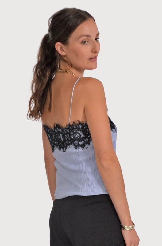 Urban Outfitters Eyelash Lace Trim Cami Top